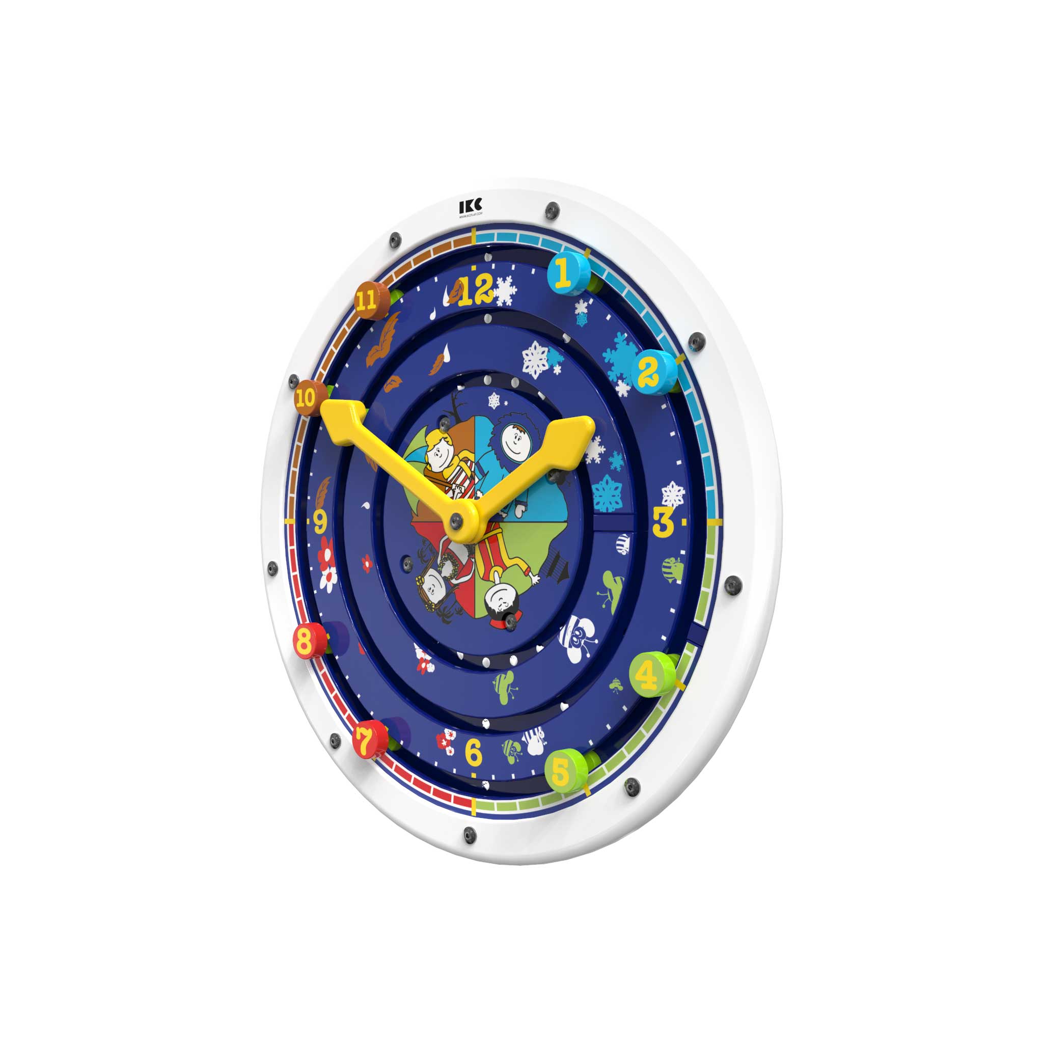 Time Clock Wall Game – Educational Soft Play Wall Puzzle for Kids