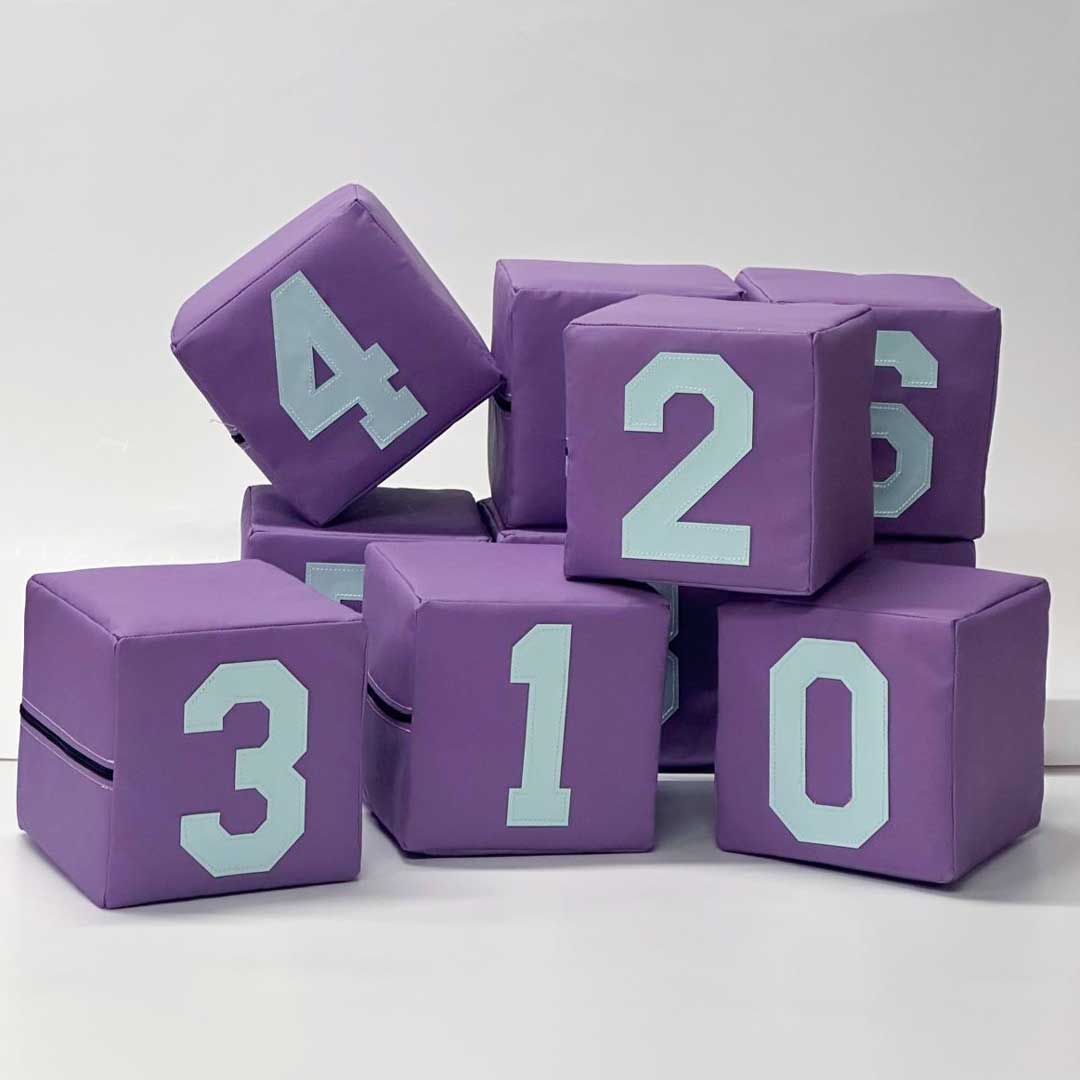 Softplay Number Cubes – Educational Soft Play Counting Blocks